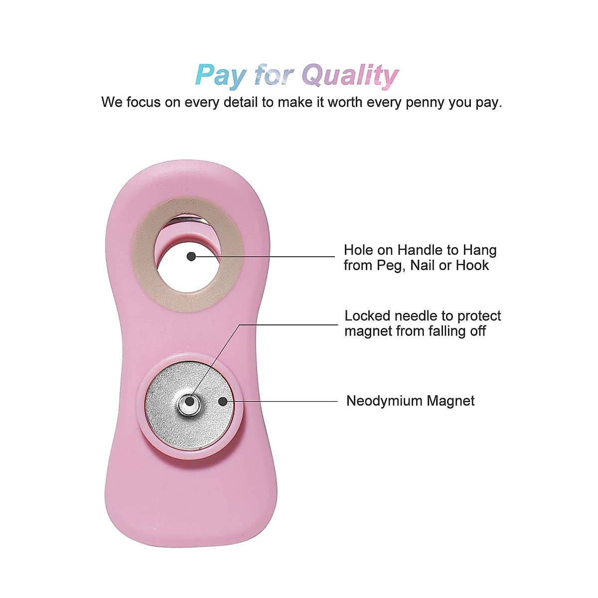 Hasanni Magnetic Clips - Food Clips, Chip Clips, Bag Clips for Food Storage with Air Tight Seal Grip for Bread Bags, Snack Bags and Food Bags (Pack of 10, Pastel Colors)