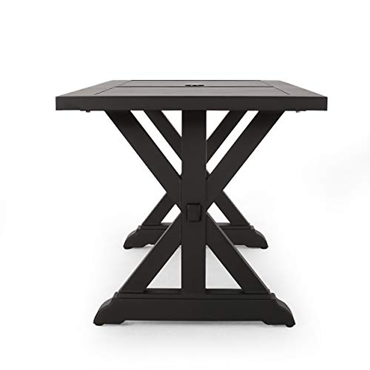 Christopher Knight Home 314009 Waterford Dining Sets, Antique Matte Black + Light Beige