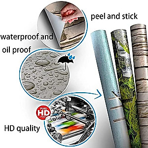 Window Landscape Wall Mural 3D Blue Sky Clouds Bird Peel and Stick Self-Adhesive Wallpaper Removable Sticker Home Decor Background Large Art Wall Painting 108"x 75"(W x H)