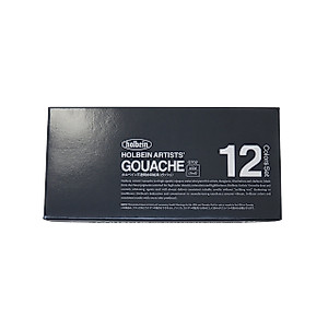 Holbein Artists Gouache Set of 12, Ｇ702 ,5ml tubes