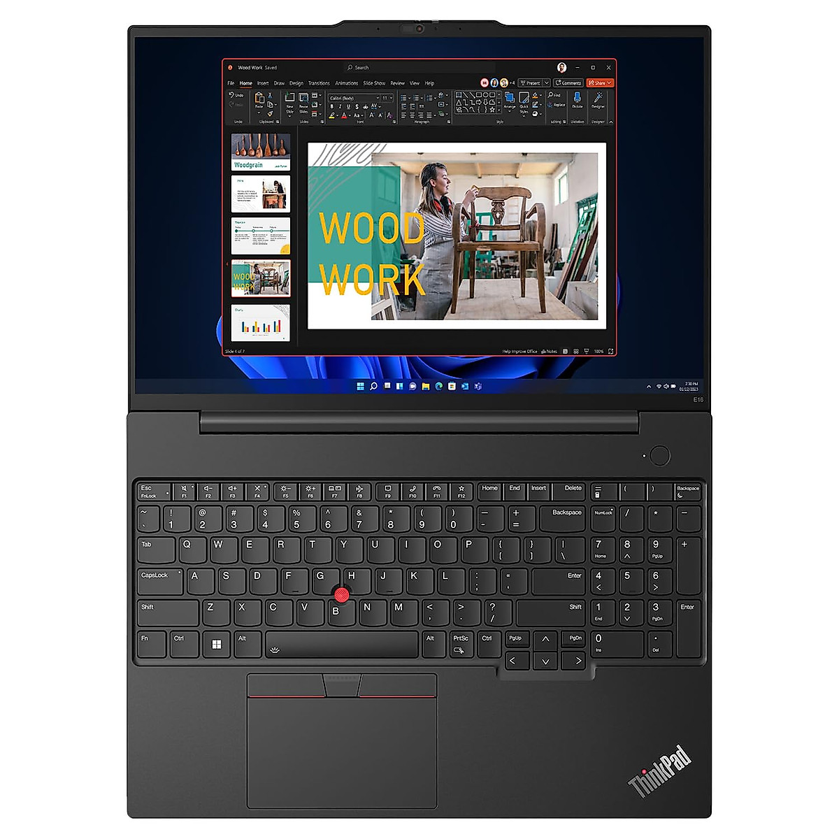 Lenovo ThinkPad E16 Business Laptop, 16" WUXGA Touchscreen, AMD Ryzen 7 7730U, 40GB RAM, 2TB SSD, Webcam, HDMI, Backlit Keyboard, Fingerprint Reader, Wi-Fi 6, Windows 11 Pro