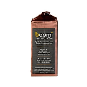Araku Boomi Anytime Java Coffee (Single Origin Ground Coffee, Medium Roast) | 100% Arabica | Low Acid Coffee, Drip & French Press Coffee Ground (12 Ounce Bag)