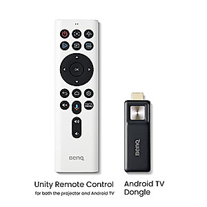 BenQ GP500 4K HDR LED Smart Home Theater Projector | 360˚ Sound Field | 5Wx4 Speaker with L/R Channel Switch | 90% DCI-P3| Android TV | Auto Focus & 2D Keystone | 120 inch Big Screen with 1.3X Zoom