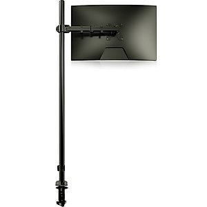 Extra Tall Monitor Mount, Tall Monitor Mount, Tall Monitor Arm, Adjustable Monitor Arm, VESA Stand for 1 Screen, up to 47 inch Pole, Single Monitor Mount, Extra Long Single Monitor Stand