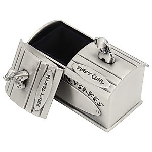 Pssopp Fetal Hair Box Metal High-End Keepsake Tooth and Box European Baby Collection Box for Kids Children Gifts(Ancient tin)