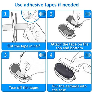 Geekria Silicone Case Cover Compatible with Bose Sport Earbuds True Wireless Earbuds, Earphones Skin Cover, Protective Carrying Case with Keychain Hook, Charging Port Accessible (Black)