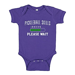 Pickleball Skills Loading Please Wait Baby Bodysuit One Piece 18 mo Purple