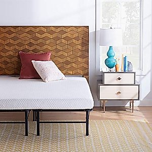Linenspa 5 Inch Gel Memory Foam Mattress with Linenspa 14 Inch Folding Platform Bed Frame - Twin