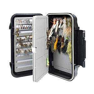 New Phase – Swing Leaf Double Sided Dropper Rig Fly Fishing Box - Ice Fishing Box Durable Large Watertight Case - Holds Hundreds of Flies and Streamers