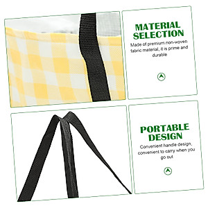 SOLUSTRE Picnic Storage Bag Picnic Food Warmer Bag Outdoor Bento Bag Reusable Tote Cooler Bag Cooler Bags Insulated Lunch Warmer Bag Picnic Bag Shopping Pizza Non-woven Fabric Lunch Box Bag