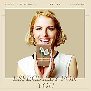 36 Sets Flower Kraft Paper Boxes Floral Small Gift Boxes Filled with Foam Insert Small Boxes for Jewelry Packaging Party Favor Jewelry Box for Anniversaries Wedding Birthday Valentine's Day