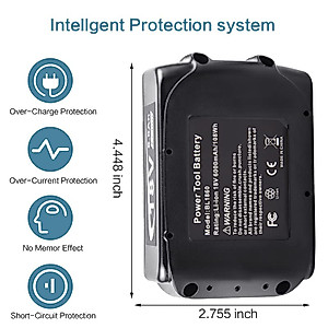 Fancy Buying [2Pack] 18V 6000mAh Replacement Battery for Makita BL1850 BL1815 BL1830 BL1835 BL1840 BL1860 LXT400 194204-5 194205-3 194230-4 194309-1