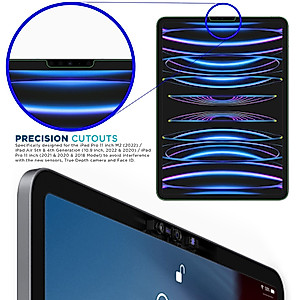 Tech Armor Anti-Glare/Anti-Fingerprint Plastic Film Screen Protector (Not Glass) Designed for Apple iPad Pro 11-Inch 2020 and 2018 [Pack of 2]