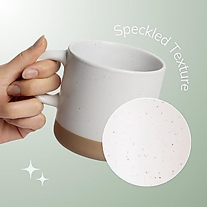 Unboxme Givenne Ceramic Mug Set 4pk of 12oz - Trendy Gloss Body & Nature-Baked Base - Microwave-Safe Coffee Mug with Unique Artisanal Character - Ceramic Material - For Coffee Mugs and Coffee Cups