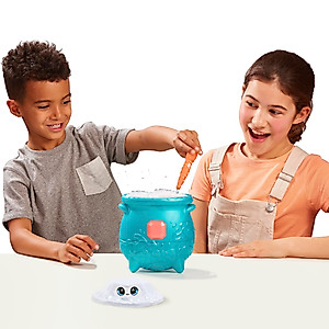 Magic Mixies Magical Gem Surprise Water Magic Cauldron - Reveal a Non-Electronic Mixie Plushie and Magic Ring with a pop up Reveal from The Fizzing Cauldron Medium