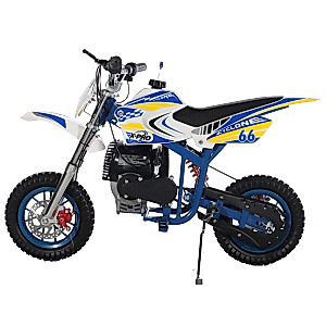 X-PRO 40cc Kids Dirt Bike, 4-Stroke Gas Power Mini Pit Bike with Off-Road Tire and Disc Brake,Green