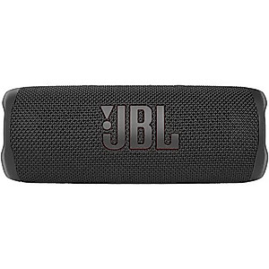 Boomp's JBL Flip 6 Bluetooth Speaker Kit: Portable Wireless, Powerful Rich Sound & Deep Bass, IP67 Rated Waterproof Speaker, with Silicone Protective Case & USB Type-C Wire - Black