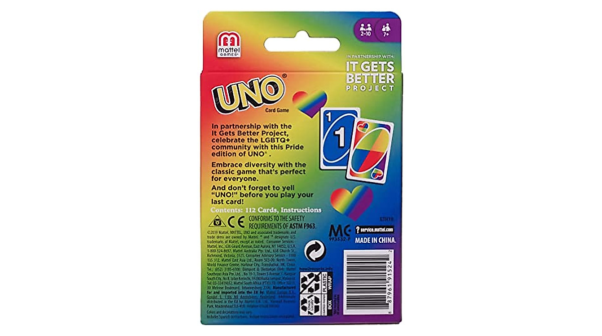 UNO Play with Pride Card Game – Inclusive Fun for All Ages
