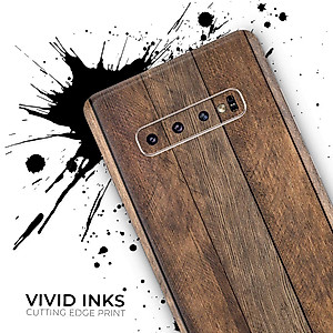 DesignSkinz Raw Wood Planks V9 Protective Vinyl Decal Wrap Skin Cover Compatible with The Samsung Galaxy S20 (Screen Trim & Back Glass Skin)