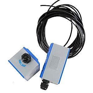 VTSYIQI Ultrasonic Flow Meter Cable TS-2 Liquid Ultrasonic Flow Meters Clamp On Transducers Sensor with Pipe Diameter DN25~100mm Apply to TUF-2000SW TUF-2000B TUF-2000M Fixed TUF-2000F Flowmeters