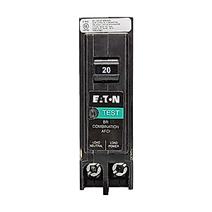 Cutler-Hammer BRP115AF Eaton 15 amps Combination AFCI Single Pole Circuit Breaker, Black