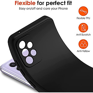 KJYFOANI for Infinix GT 10 Pro Case, with [ 4 x Tempered Glass Protective Film], Black Soft Silicone Protection Sleeves Shockproof Bumper Case for Infinix GT 10 Pro (6.67") - Black