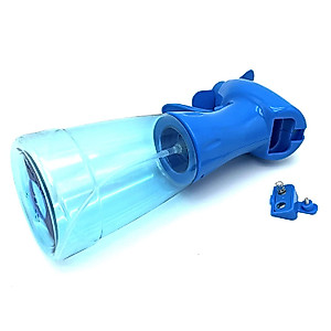 ATBOTP Water Misting Fan Handheld Outdoor Portable Spray Fans Battery Operated - Set of 3 (Blue/Green/Red)