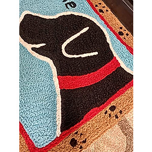 Jellybean Welcome Dogs Scatter Rug 20" x 30"
