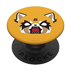 Aggretsuko Rage Face PopSockets Stand for Smartphones and Tablets PopSockets PopGrip: Swappable Grip for Phones & Tablets