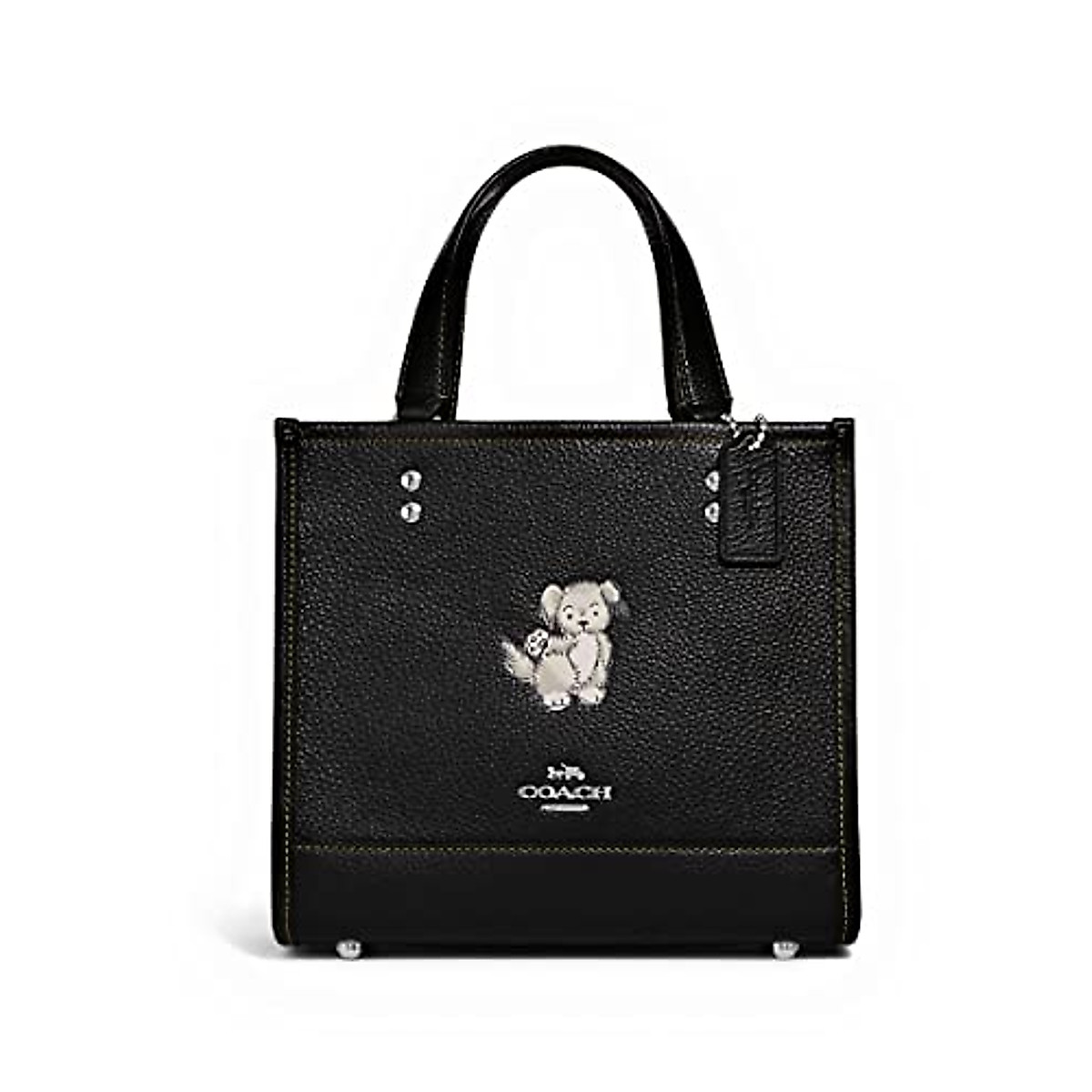 Coach Women's Dempsey Tote 22 (SV/Black Multi With Happy Dog Print)