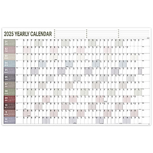 Calendar 2023-2024 - Wall Calendar 2023-2024, 12" x 17", January 2023 - June 2024, 2023 Wall Calendar with 18 Month, Thick Paper,Twin-Wire Binding + Hanging Hook + Large Blocks with Julian Dates - Black Waterink