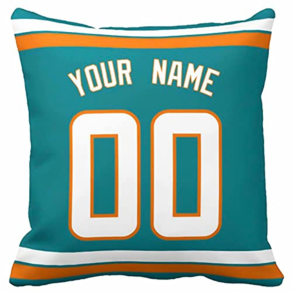 ANTKING Miami Throw Pillow Custom Any Name and Number for Men Youth Boy Gift 16" x 16", 18" x 18"