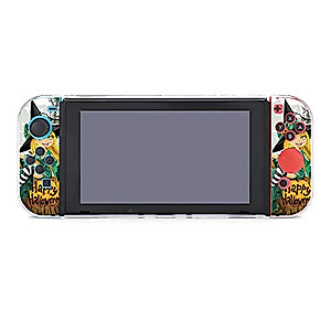 SUPNON Switch Case Compatible with Nintendo Switch Games Protective Hard Carrying Cover Case for Nintendo Switch Console Joy Con Controlle - Beautiful Young Witch with A Book and Broom Design37492