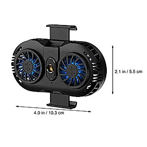 3pcs Gaming Heat Semiconductor Radiator to for Vlog Live Device Inches Smartphone Fan Cooler- Compatible Cell Chip Phone Semi-Conductor Black Pone Cooling Outdoor Streaming Sink