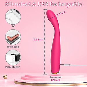 G Spot Vibrator for Women Pleasure, 10 Stimulation Modes & 5 Speeds, Banenu Finger Vibrator Sex Stimulator Tits Clits Clitoris Anal Stimulation Massager Clitoral Vibrator, Adult Sex Toy Pink