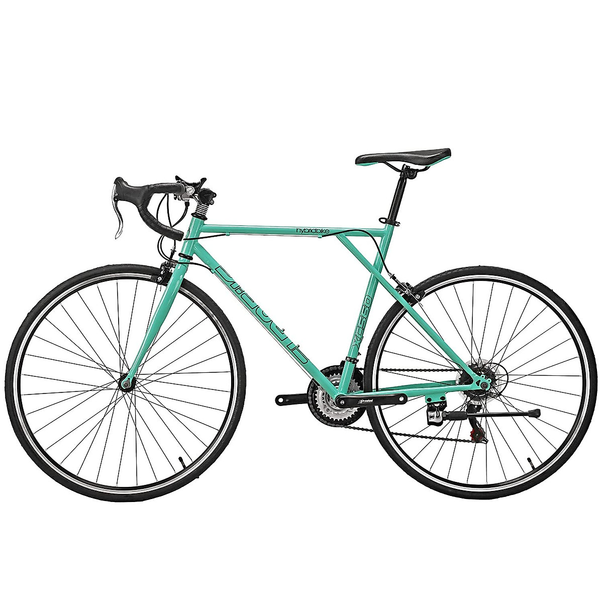 EUROBIKE OBK XC560 Road Bike 700C Wheels 54cm Frame for Men 21 Speed City Commuter Bicycle Complete Racing Bikes (Green)