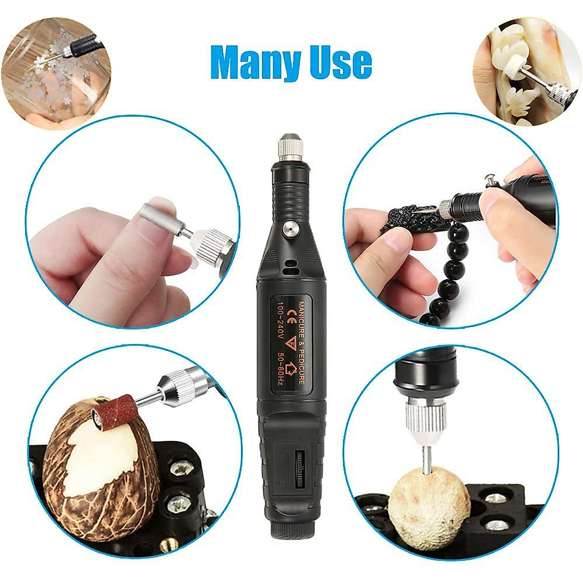 Electric Micro Pen Mini DIY Vibro Kit for Metal Glass Ceramic Plastic Wood Jewelry with Scriber Etcher