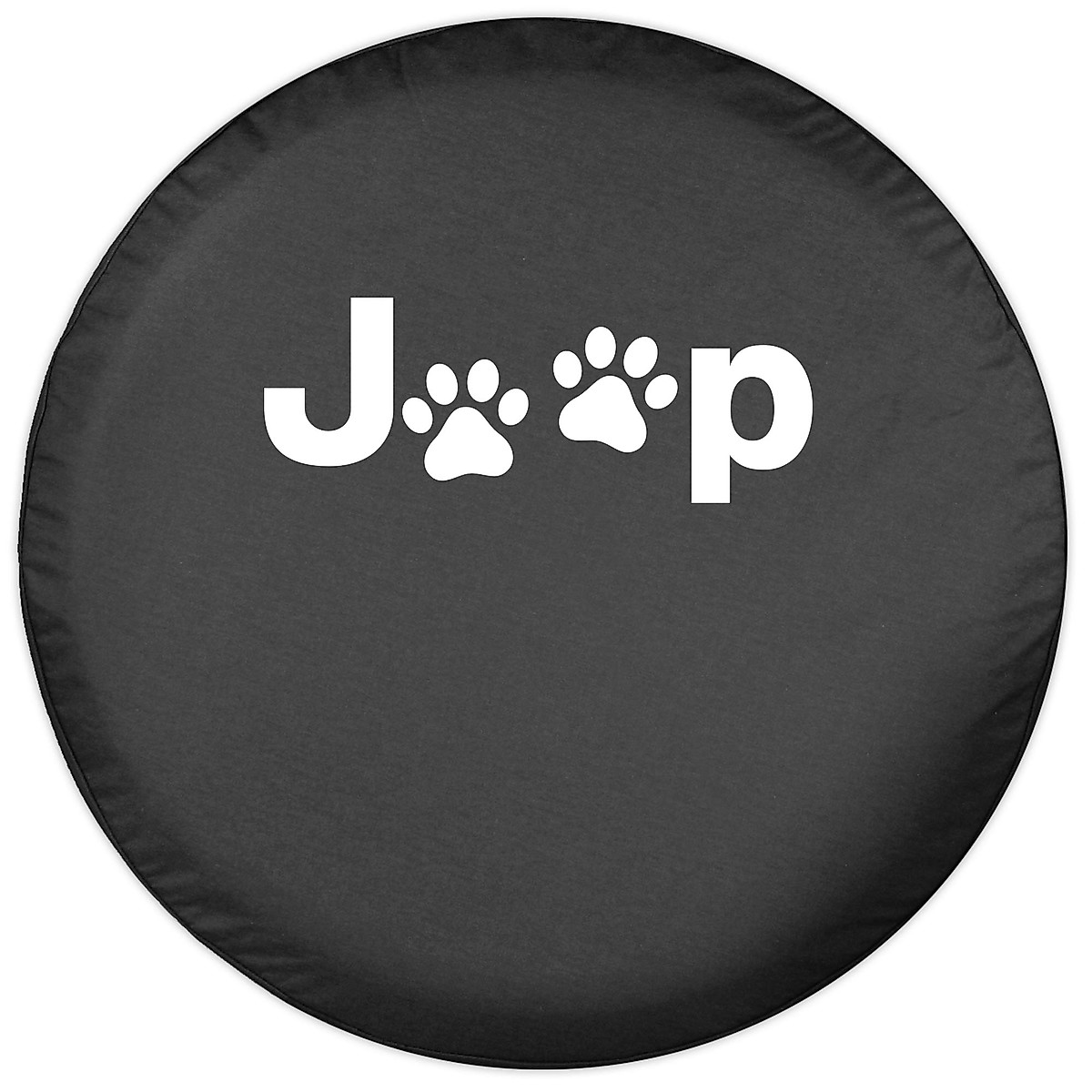 Boomerang® - 35" Soft Tire Cover Compatible with Jeep® Wrangler JK (2006-2018) - Dog Paw Prints