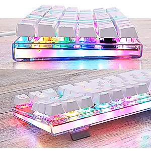 XYLXJ Mechanical Gaming Keyboard RGB LED Rainbow Backlit Wired Keyboard