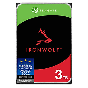 Seagate IronWolf Pro, 18TB, Internal Hard Drive, NAS, 3.5 Inch, SATA, 6GB/s, 7200 RPM, 256MB Cache, for RAID Network Attached Storage (ST18000NE000)