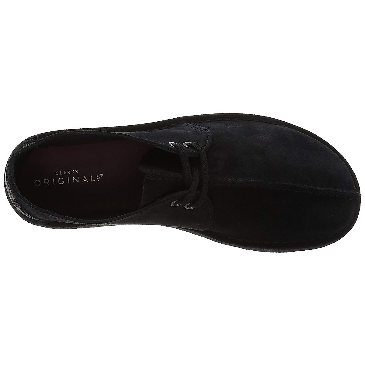 Clarks Men's Desert Trek Moccasin, Black Suede, 10 Medium US