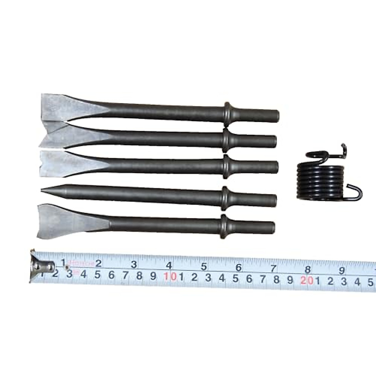 2 in 1 Pistol Air Pneumatic Needle Scaler Hammer Chisel 5000BPM 19 Needles 5 Chisels Remove Paint Rust Welding xx588