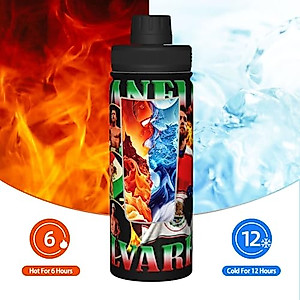 Eevikion Canelo of Alvarez Stainless Steel Insulated Tumbler Sports Water Bottle Hot and Cold Travel Cup 18oz