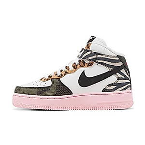 Nike AIR Force 1 '07 MID White/Black/Pink DZ4841 100 Women's Size 7