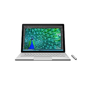 Microsoft 13.5" Touchscreen Surface Book - QWERTY UK (Intel Core i7, 8GB RAM, 256GB SSD, Windows 10 Pro) - International Version with No Warranty (Silver)