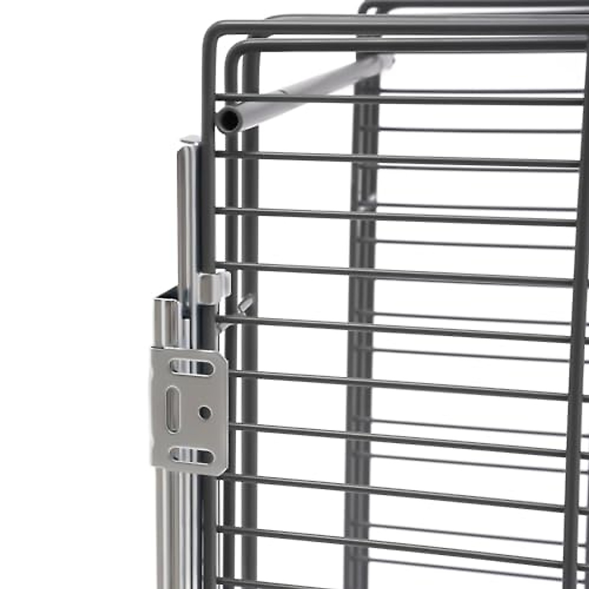 Pull Out Cabinet Organizer, Heavy Duty Metal Cabinet Drawers,Drawer Storage for Kitchen, Bathroom, Home,2 Tier Cabinet Pull Out Shelves (Grey)