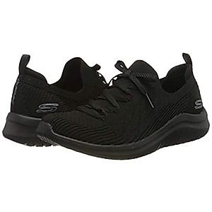 Skechers Women's Athleisure Sneaker, Black/Black, 6.5