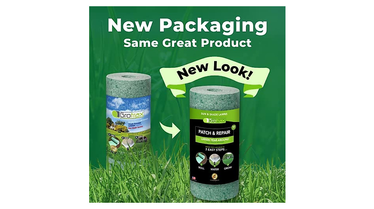 Grotrax Biodegradable Grass Seed Mat - Easy Lawn Solution