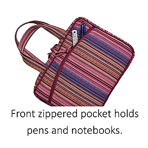 Shenaini Bible Covers for Men, Women – Ladies, Men’s Bible Cases in Medium, Large, Extra Large Sizes - Chic Bible Covers with Pockets, Handles & Zipper (Wild Plum, Extra Large)