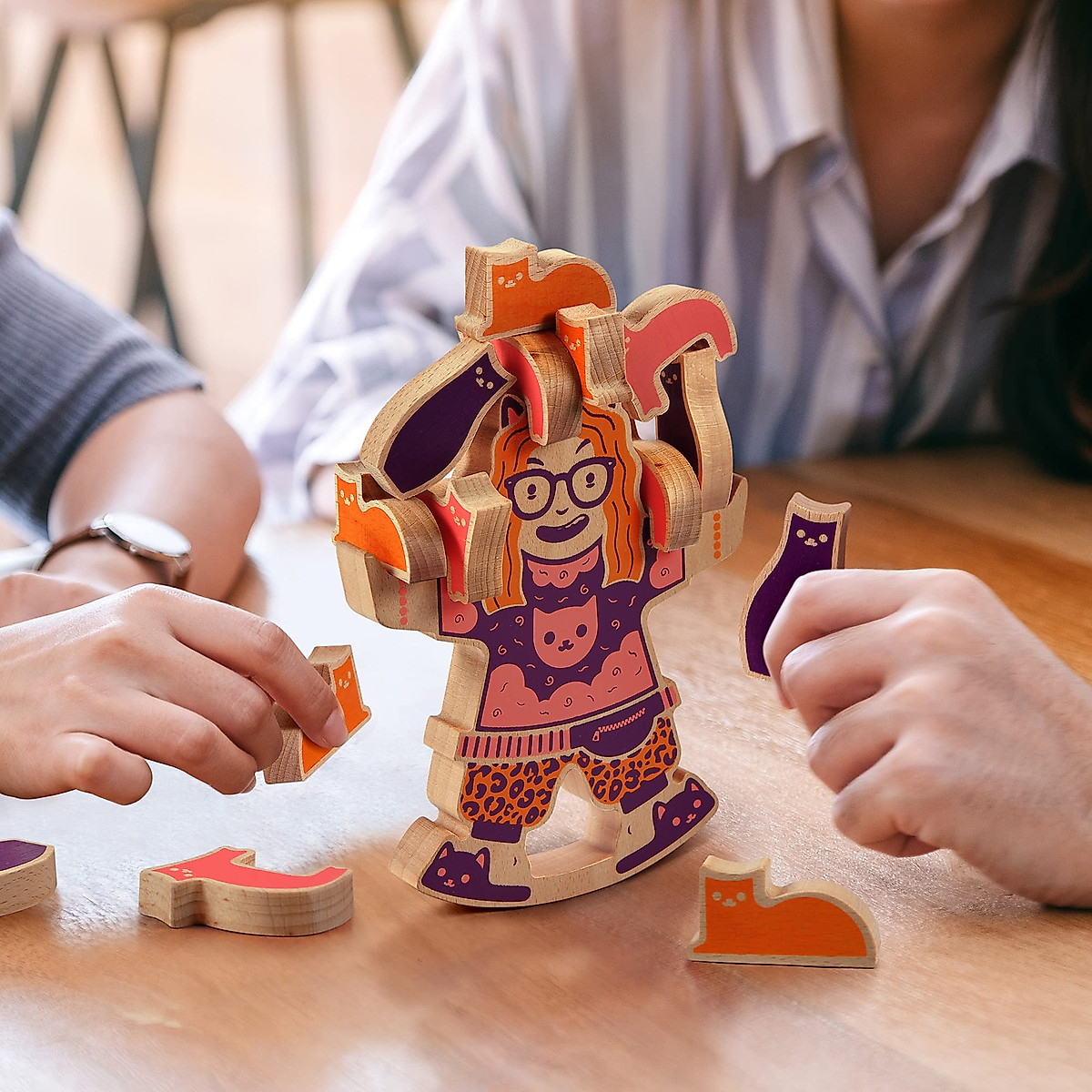 Genuine Fred, Crazy CAT Lady Wooden Balance Game, Assorted